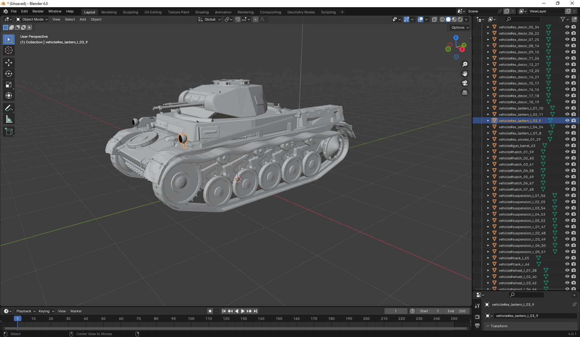 Parts from vehicles from WarThunder